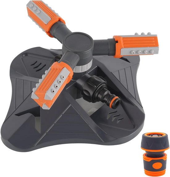 Automatische Tuinsproeier met 3 Armen - Verstelbare 360° Draaibare ...