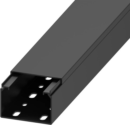 Kabelgoot 40x60 mm - zwart - PVC - 1 stuk | bol