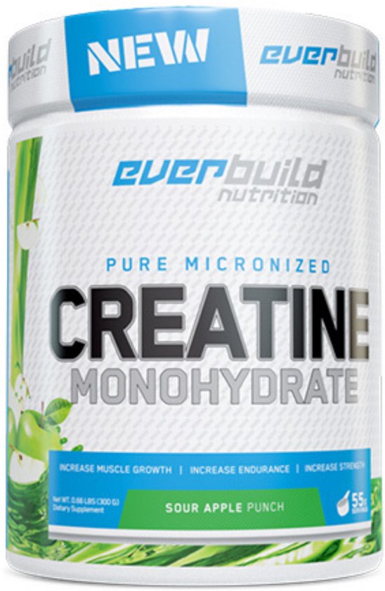EVERBUILD Creatine Monohydrate - 100% Pure Creatine – Kracht ...