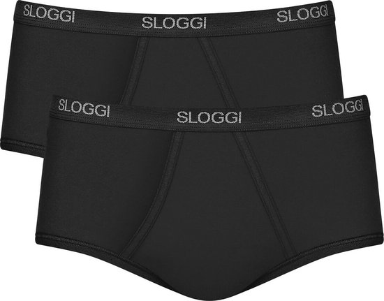 Sloggi MEN Basic Heren Maxi 2-Pack Black | bol