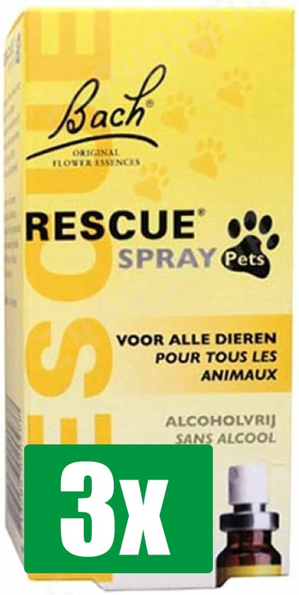 Rescue Pets Plus Spray 20ml - 3 stuks | bol