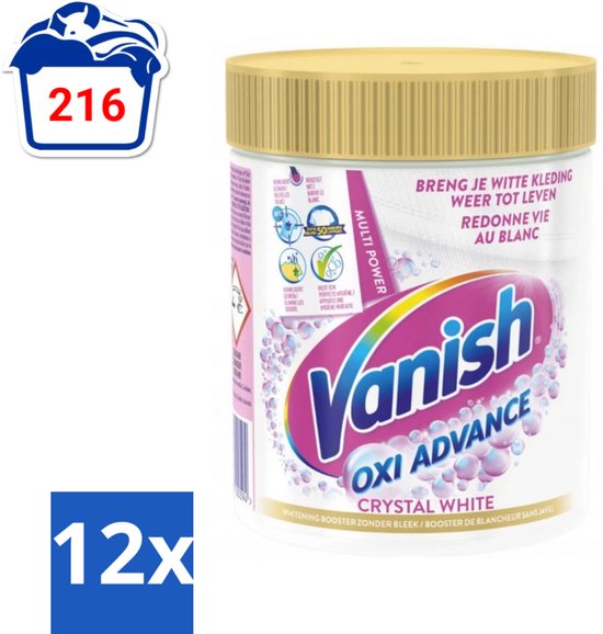 Vanish Oxi Advance - Kristalwit - Vlekkenverwijderaar Poeder - Zonder ...