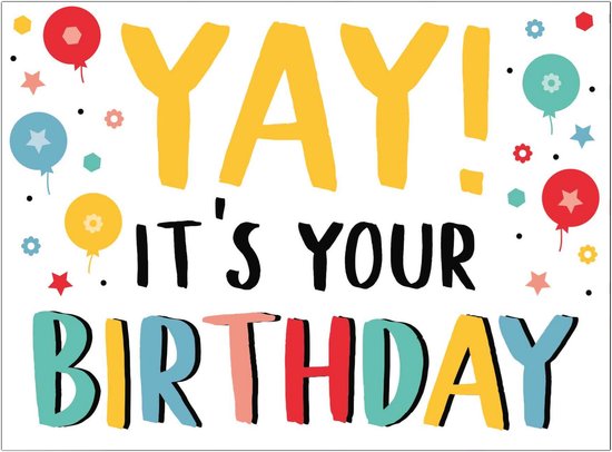 Wenskaart Yay it's your Birthday | bol
