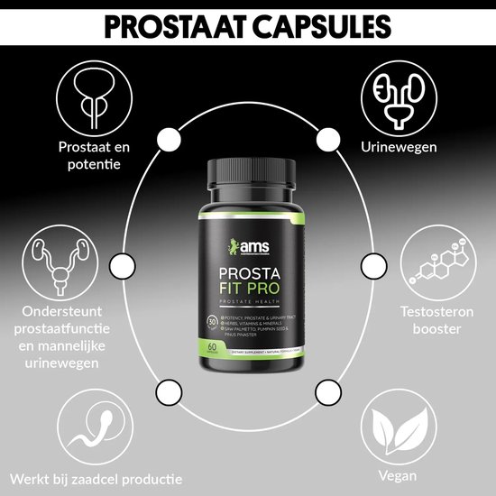 Prosta Fit Pro | 60 vegan caps | Prostaat, Potentie & Urinewegen ...