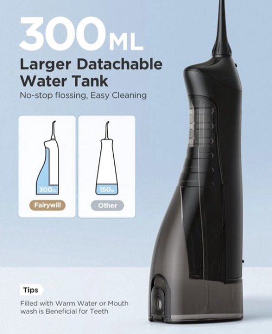 Luxe Mond Douche Water Flosser Orale Irrigator Oplaadbare Draagbare ...