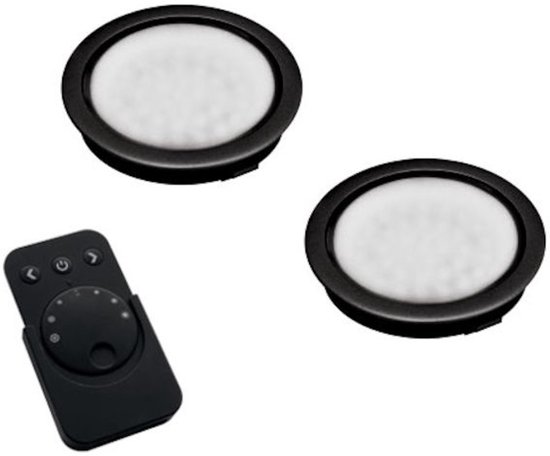 Moonlight Emotion LED set van 2 spots met kleur/dim-controller met ...