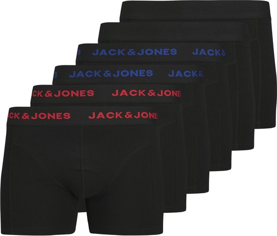 Jack & Jones Heren Boxershorts 6 Pack Basic Trunks Veelkleurig XXL ...