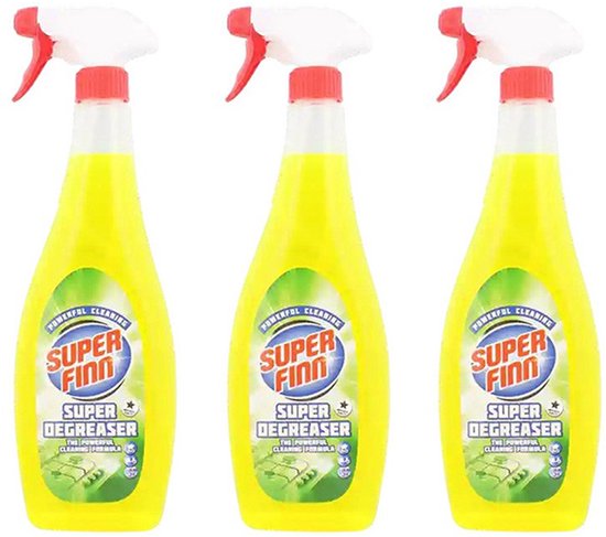 Super Finn Ontvetter - Geel / Multicolor - Ontvetter - 750 ml - Set van 3 - Ontvetter... | bol