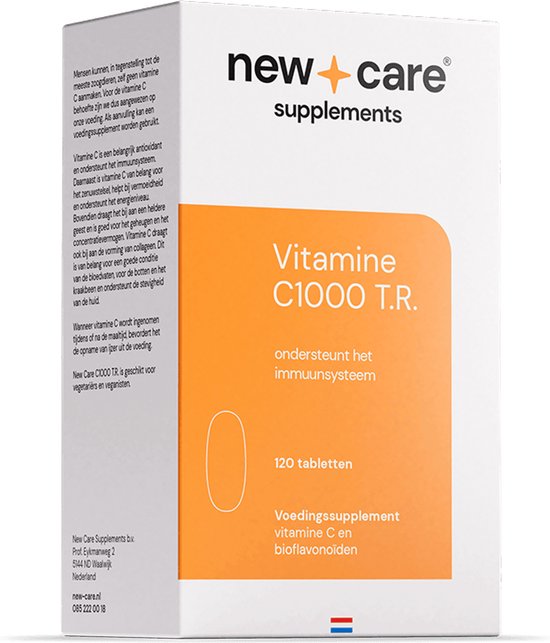 New Care Vitamine C1000 - immuunsysteem - 120 tabletten - vegetarisch | bol