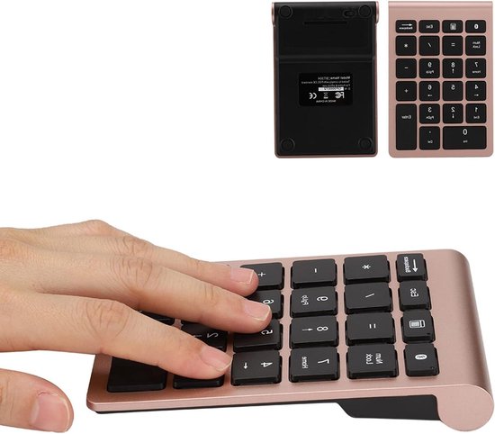 Numeriek Toetsenbord Draadloos Mini Toetsenbord - Bluetooth 5.0 Ergonomisch... | bol