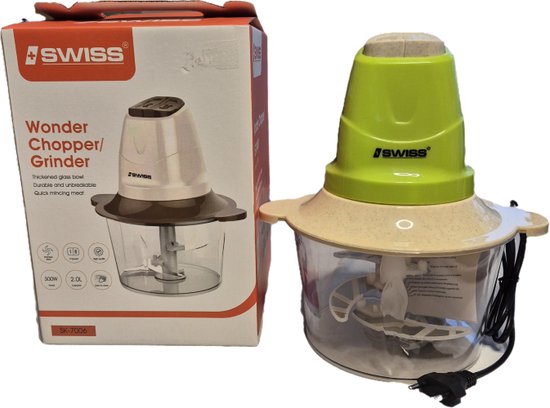 Swiss Wonder Chopper/Grinder - Multifunctionele Keukenhakmolen - Groen ...