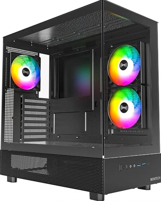 Montech XR Zwart - Midtowermodel ATX - zwart | bol