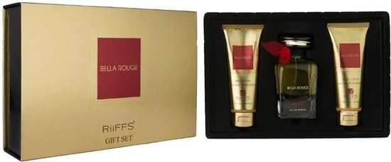 RIIFFS Bella Rouge Giftset 3 pcs - 100 ml EDP + Bodylotion 100 ml ...