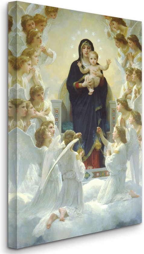 William Adolphe Bouguereau - The Virgin With Angels - De Maagd met ...