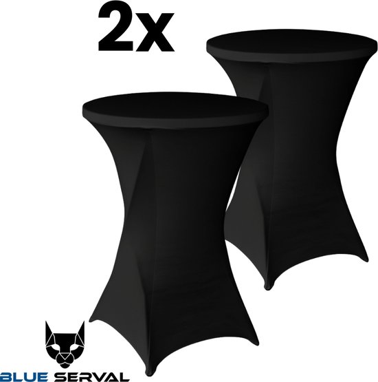 Statafelrok Zwart 2x – Extra dik & Sterk - ∅80-85 x 110 cm – Tafelhoezen voor Statafel... | bol