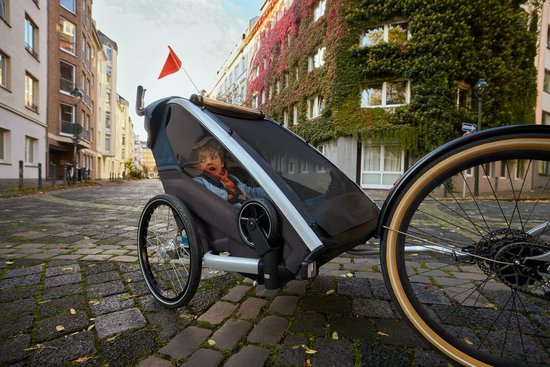 Croozer fietskar - Kid Lykke - Bessenblauw | bol