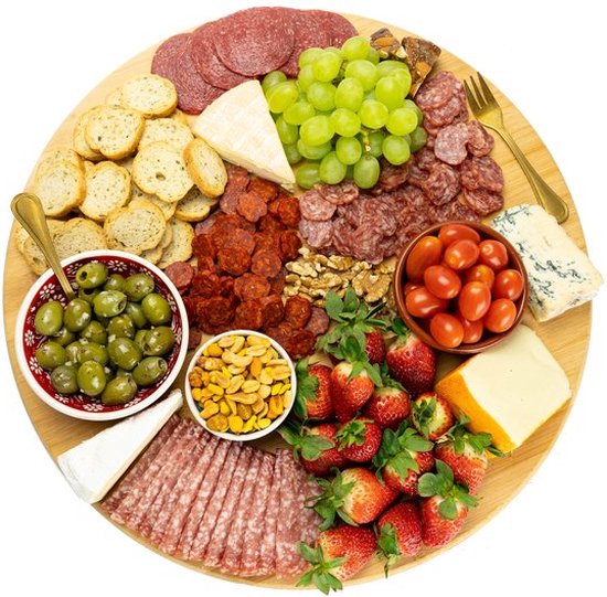 360° draaiplaat, Ø 40 cm, voor het serveren van kaas, worst, hamblokjes ...