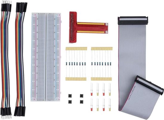 Extension Board Kit GPIO Kabel - Breadboard - GPIO T-type Adapter Board 3 Extension... | bol