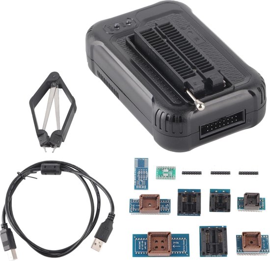 USB programmeerder TL866II Plus met 9 krachtige flitsadapters - EEPROM Flash 8051 AVR... | bol