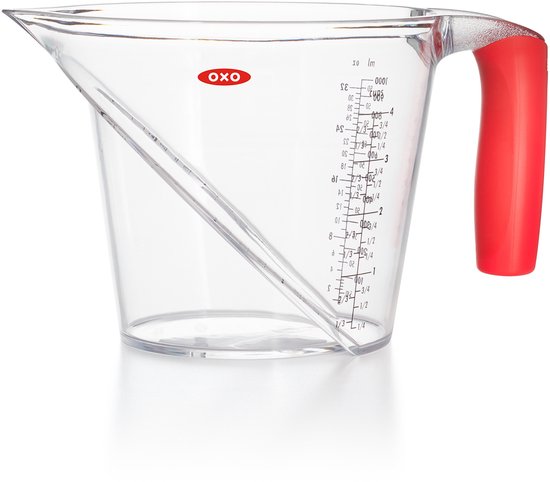 Oxo SoftWorks - Maatkan - Maatbeker - 1 liter - van bovenaf leesbaar | bol