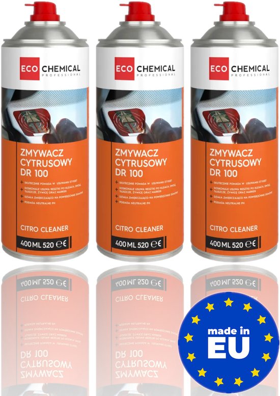 Universele Kleefstof Verwijderaar - 3-Pack Sticker Oplossen Spray 400ml ...
