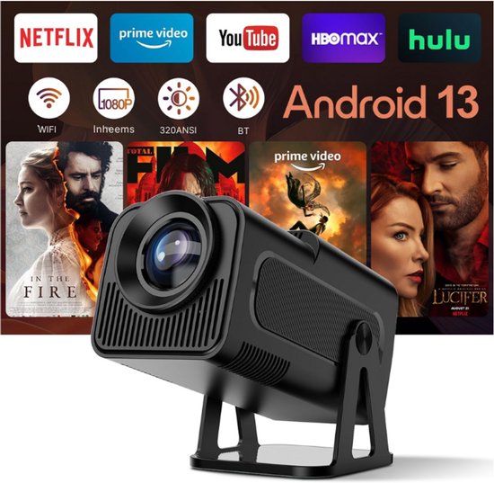 HY320 NTV Android 13 - Mini Beamer - Beamer - Projector - Mini ...