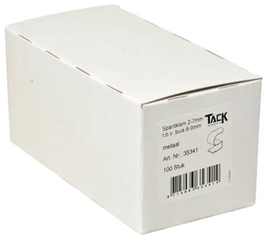 TACK Spantklem 8-12mm t.b.v. buis 15-21mm - 100 stuks in doos | bol
