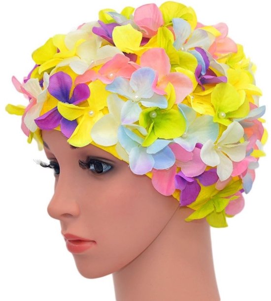 Multicolor - Petal Fashion Dames Badmuts - Comfortabele Handgenaaide ...