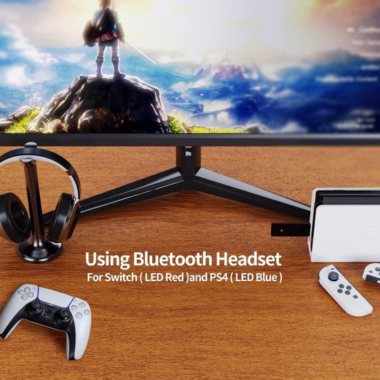 Magic-S Pro 2 draadloze Bluetooth-USB-adapter voor PS4 Switch MacOS Windows Raspberry... | bol