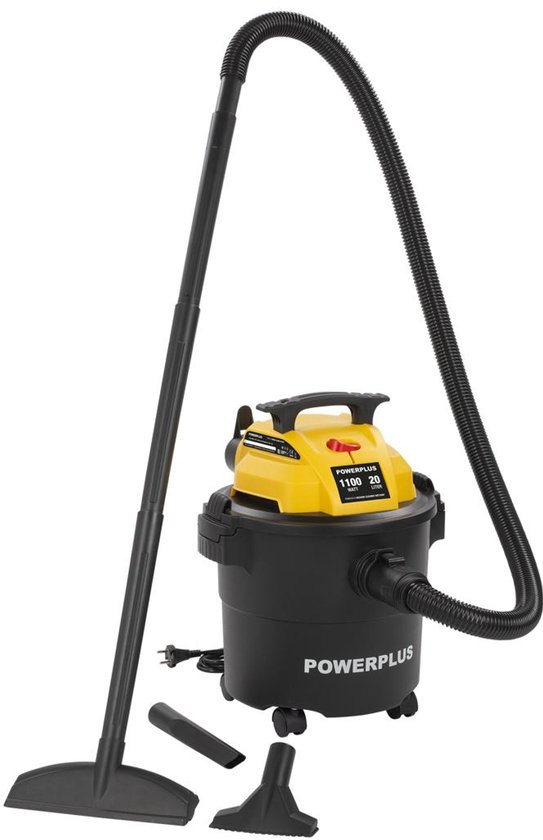 Powerplus Nat en Droog stofzuiger - 1100W - 20L tank - Voor keuken en vloer | bol
