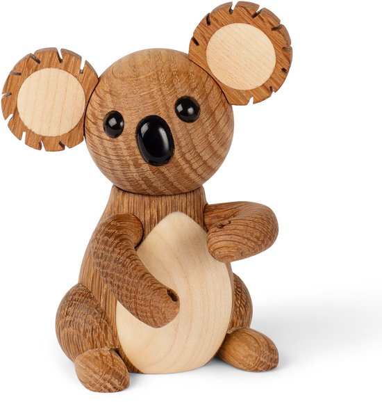 Spring Copenhagen Wooden Figure Animal Female Koala "Joey" 121g H10.2xL6.5cm (made in... | bol