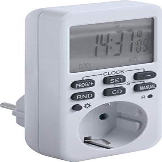 Digitale Timer met Zomer- & Wintertijd – 10 Configureerbare Programma’s ...