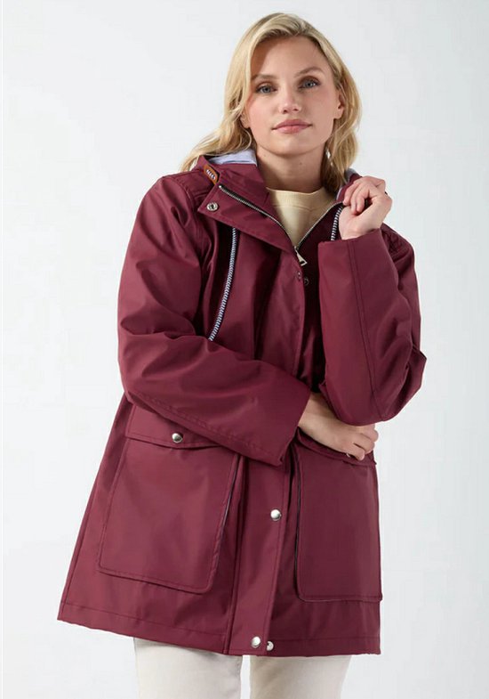 Regenjas dames - Donker rode Regenjas - Maat M | bol