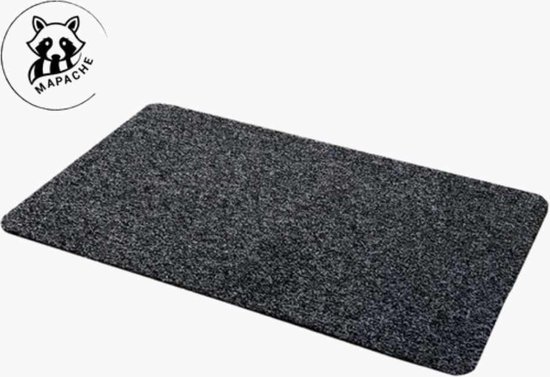 2 stuks ! Droogloopmat - Deurmat - Uitwasbaar - 2 Pack Antraciet ...