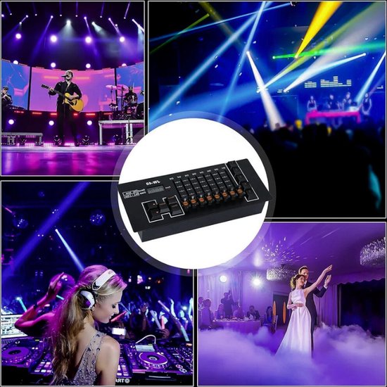 DMX Controller – 40-Kanaals DMX 512 DJ-mengpaneel Met Ingebouwde Accu ...