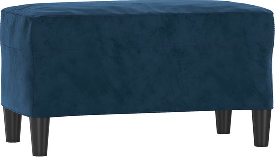 Stijlvol Bankje Fluweel Blauw 70x35x41 cm Fluwelen Bankje - Blauwe Bank ...