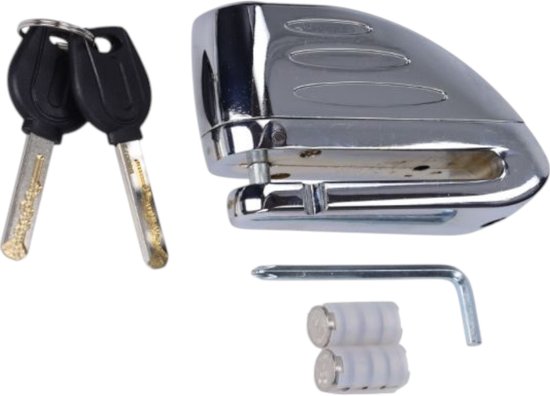 Schijfremslot Power1 + Alarm Met 6mm Pennetje - Universeel Scooter ...