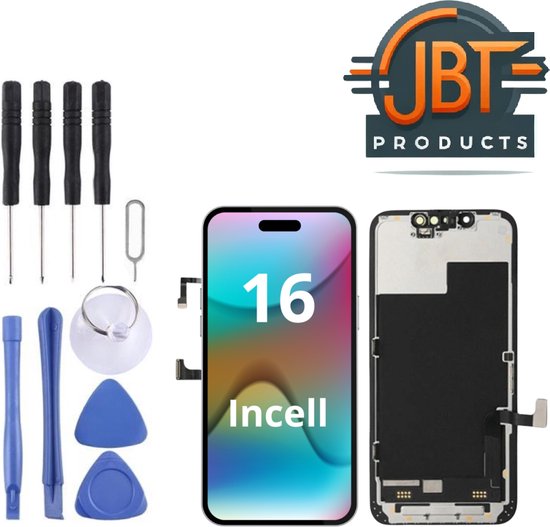 JBT Products For Apple iPhone 16 scherm en LCD (A+ kwaliteit) | Framesticker + Toolkit | bol
