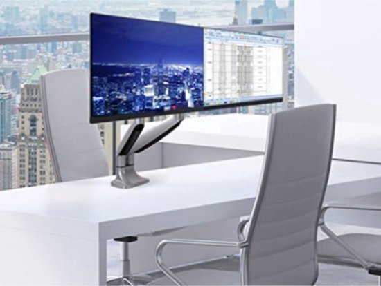 Monitor Arm 2 Schermen - Verstelbare Laptoparm - Ergonomisch Ontwerp ...