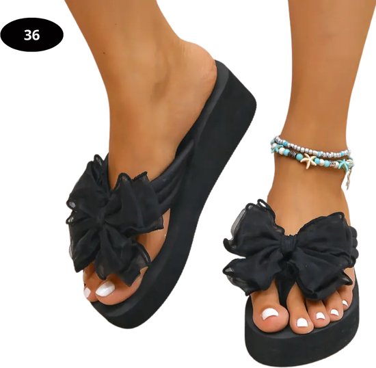 Livano Slippers Dames - Teenslippers - Flip Flops - Comfortabel - Zomer ...