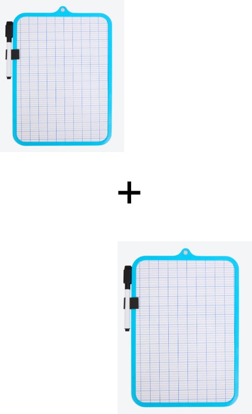 Mini Whiteboard -Whitboard set van 2-Mini Whiteboard inclusief marker ...