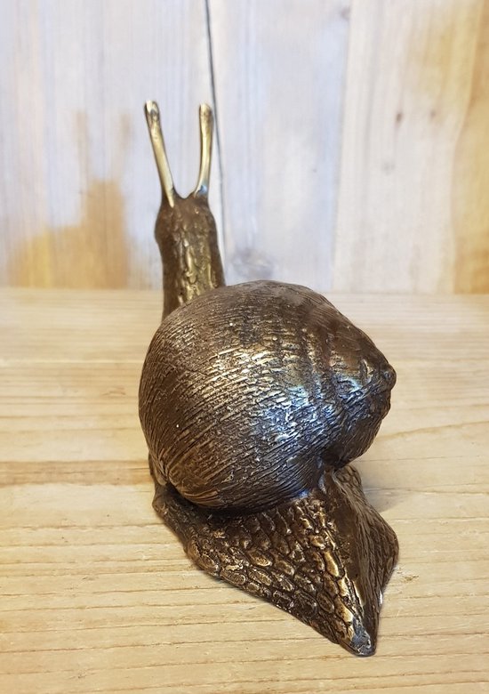 BRONZEN SLAK / bronzen beeld / BRONS / TUINBEELD | bol
