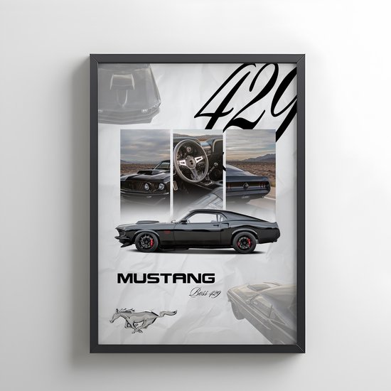 Mustang Boss 429 poster A3 | bol