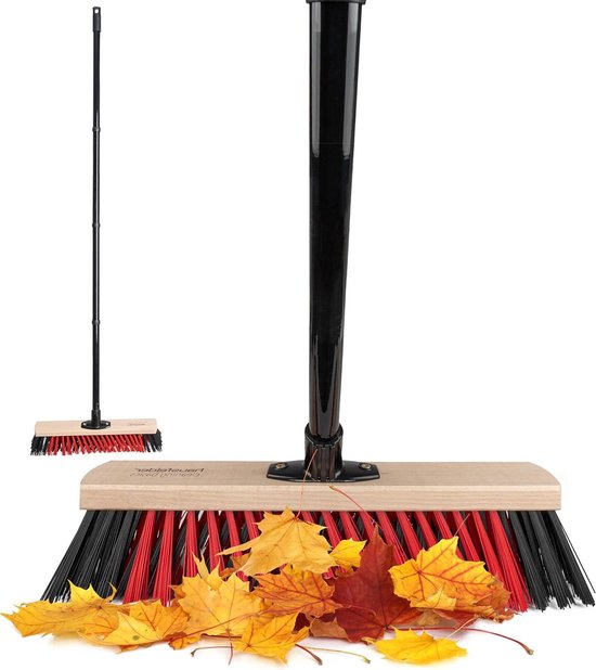 Straatbezem 40 cm - extra lang en stabiel - voor buiten | bol