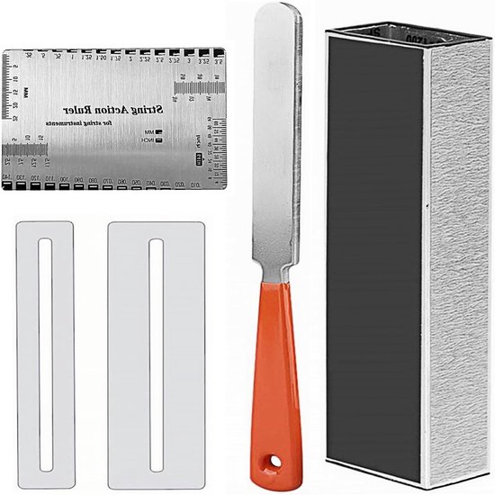 Fret Leveling Bar Sandpaper Polishing Radius Measurement Tool for ...