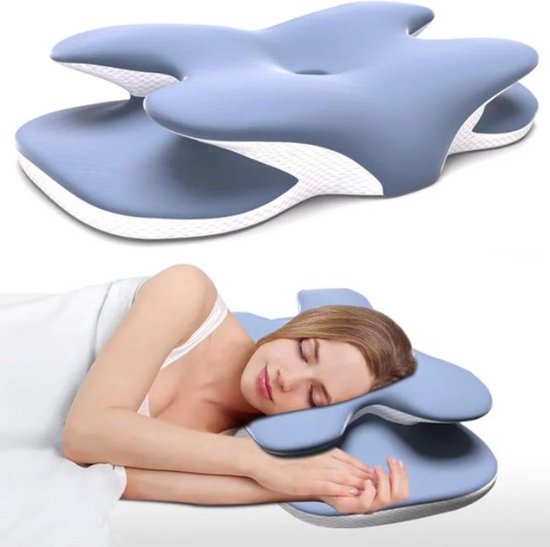 Ergonomisch Traagschuim Kussen voor Nekpijn - Verstelbaar Cervicaal Kussen voor... | bol