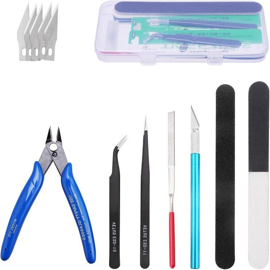 Basic Tool Set voor modelbouwers - Handige gereedschapsset voor hobby reparatie en... | bol