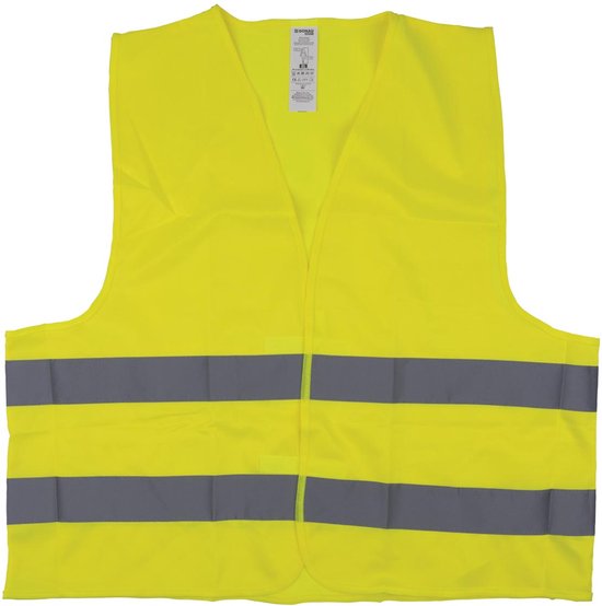 DONAU SAFETY fluohesje, geel, large 100 stuks | bol