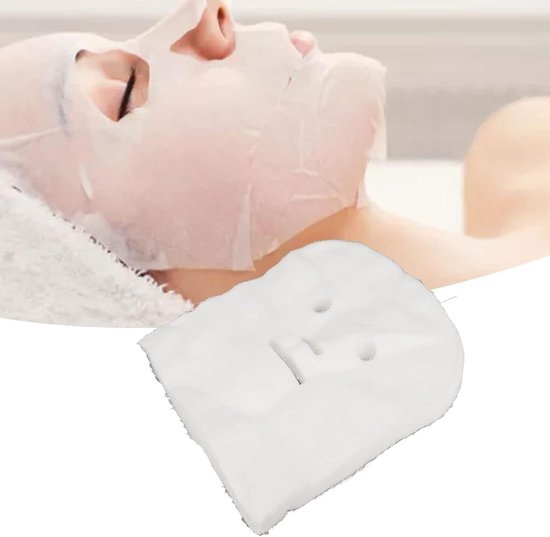 Disposable Face Mask Gauze Soft DIY Precut White for Skin Care Spas ...
