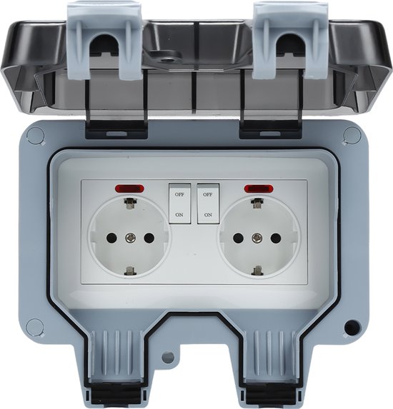 Buitenstopcontact dubbel stopcontact - Tuinstopcontact - Stopcontact ...